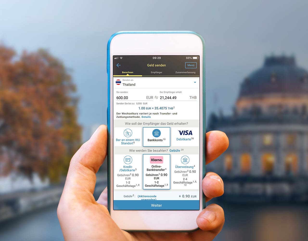 Geld online senden aus Deutchland | Western Union